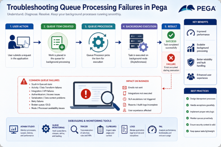 Troubleshooting Queue Processing Failures in Pega - Enigma Metaverse